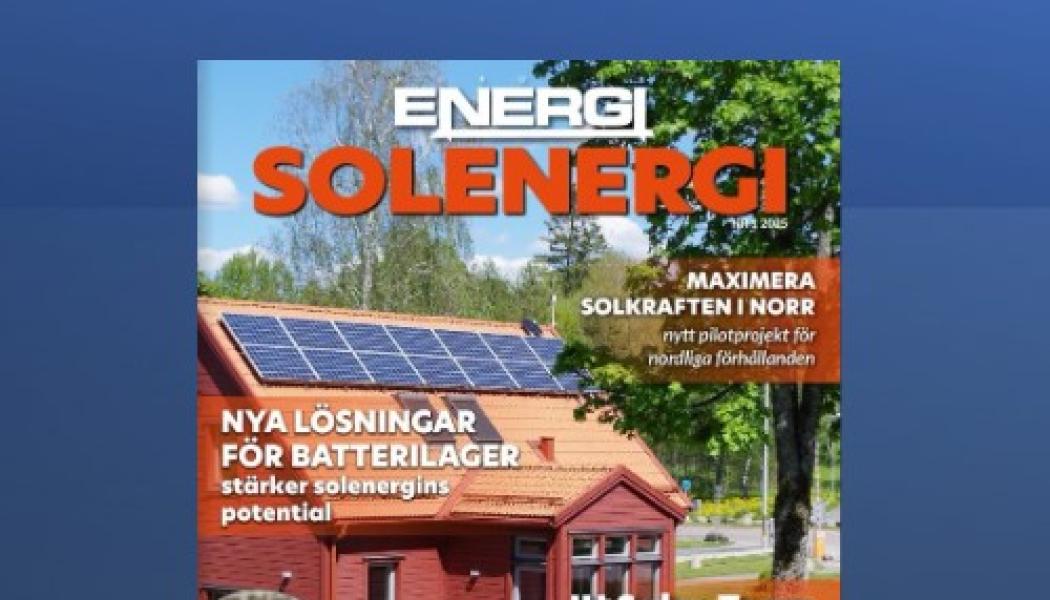 Nya numret av Nordisk Solenergi ute nu (nr 1, 2025) | SOLENERGInyheter.se
